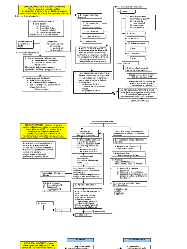 Esquema Del Proceso Penal | PDF | Sentencia (ley) | Queja