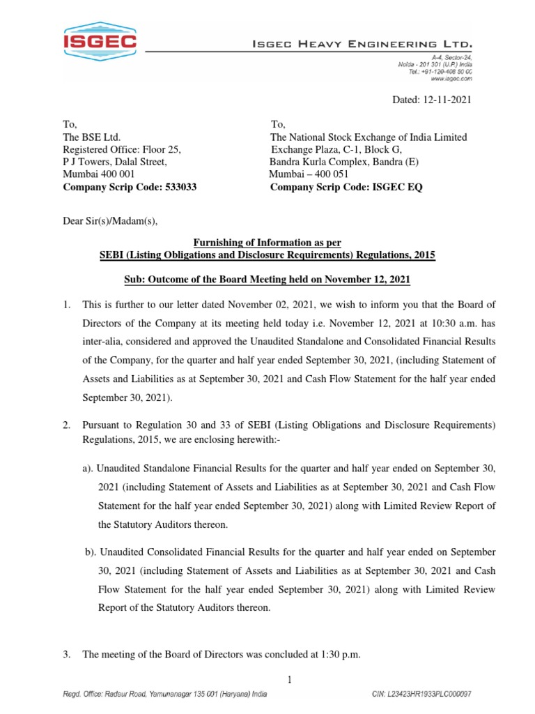 Company Scrip Code: 533033 | PDF | Audit | Accounting