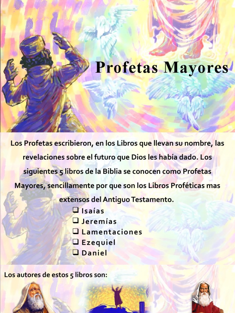 Profetas Mayores del Antiguo Testamento | PDF | Isaias | Daniel (figura ...