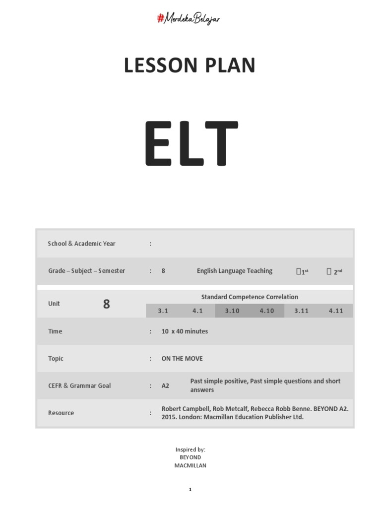 ELT Lesson Plan on Travel and Transportation | PDF | Grammar ...