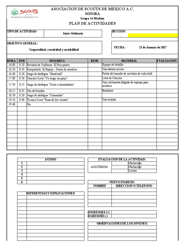 Hojas De Trabajo Con Actividades Para Los Boy Scouts