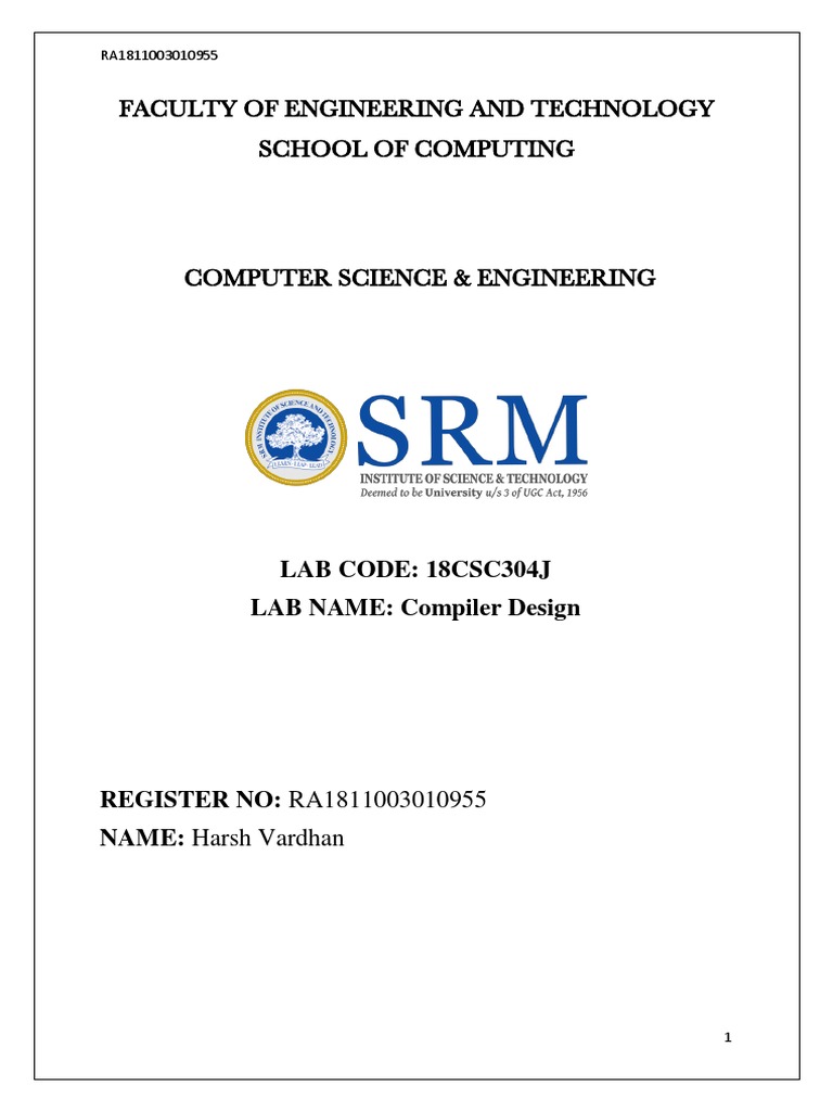 Final Lab Record | PDF | Parsing | Computer Science