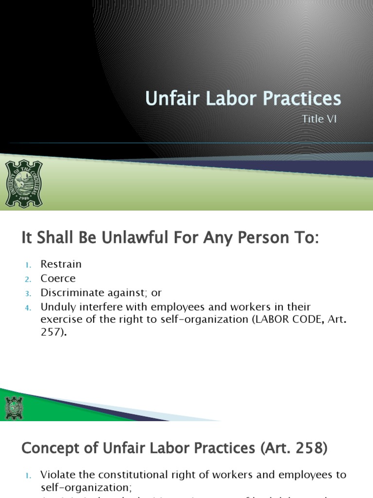 Unfair Labor Practice | PDF | Employment | Unfair Labor Practice