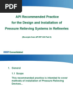 API - 520 Pressure Relief | PDF | Pressure | Valve