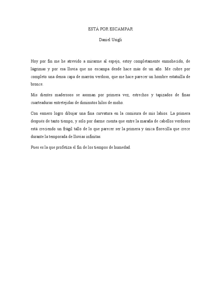 Está Por Escampar | PDF