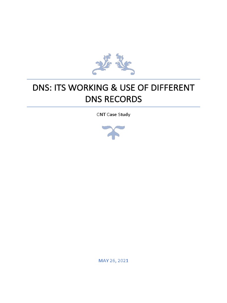 DNS Architecture and Record Types Explained | PDF | Domain Name System ...