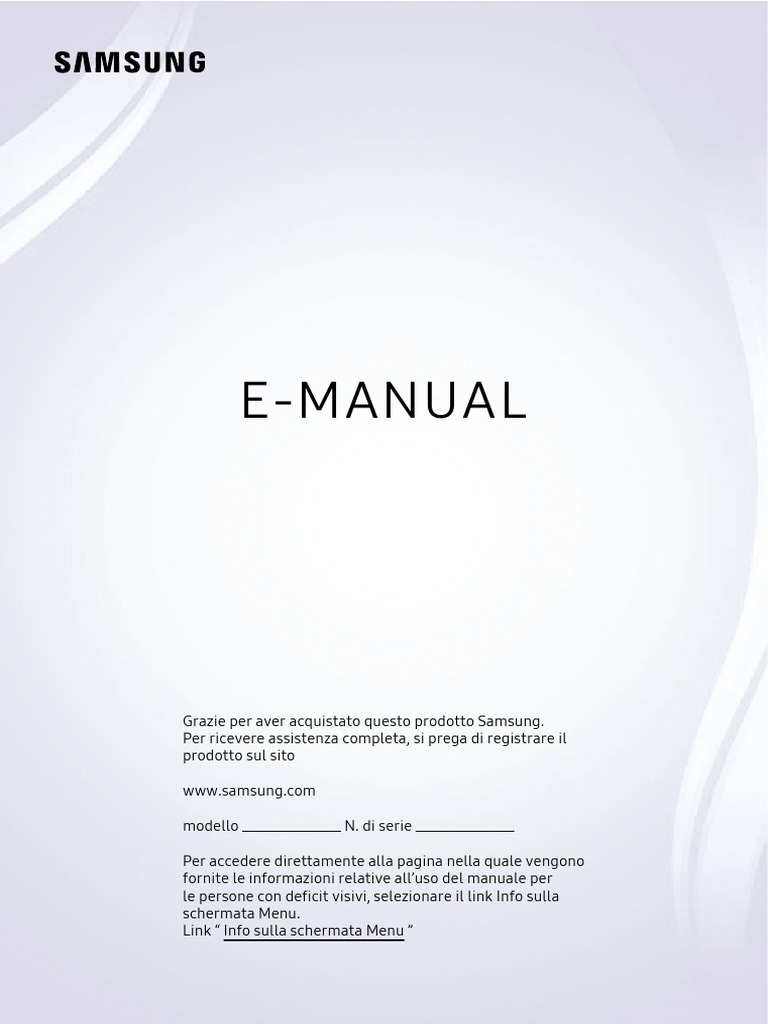Manuale TV Samsung | PDF