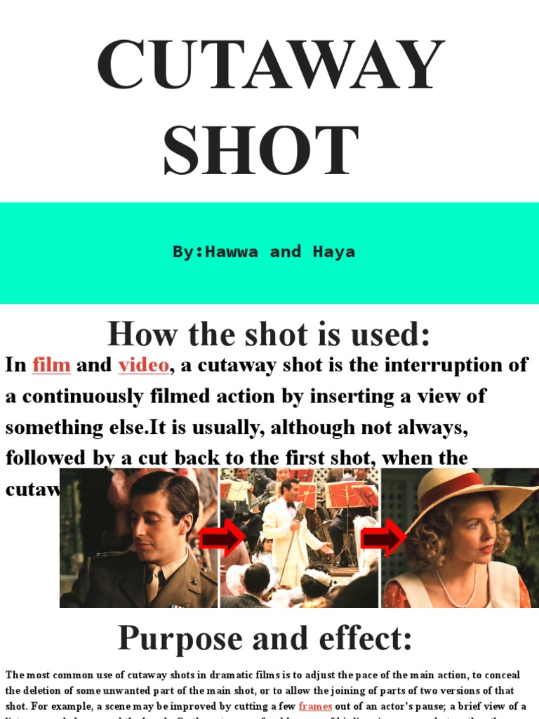 Cutaway Shot: By:Hawwa and Haya | PDF