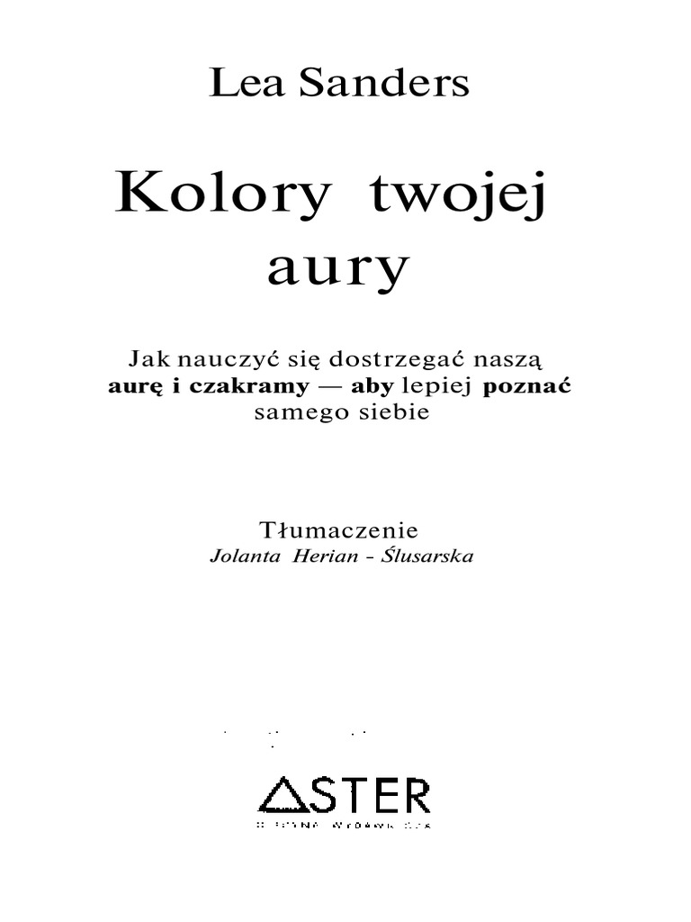 Lea Sanders - Kolory Twojej Aury | PDF