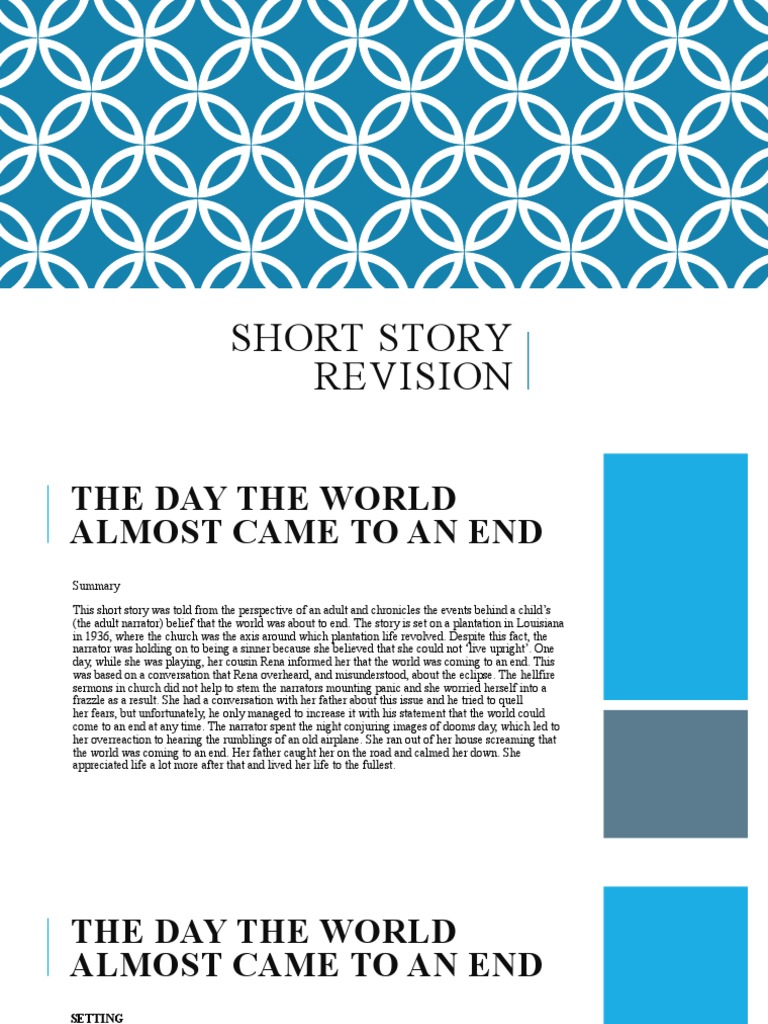 Short Story Revision | PDF | Emma (Novel) | Narration