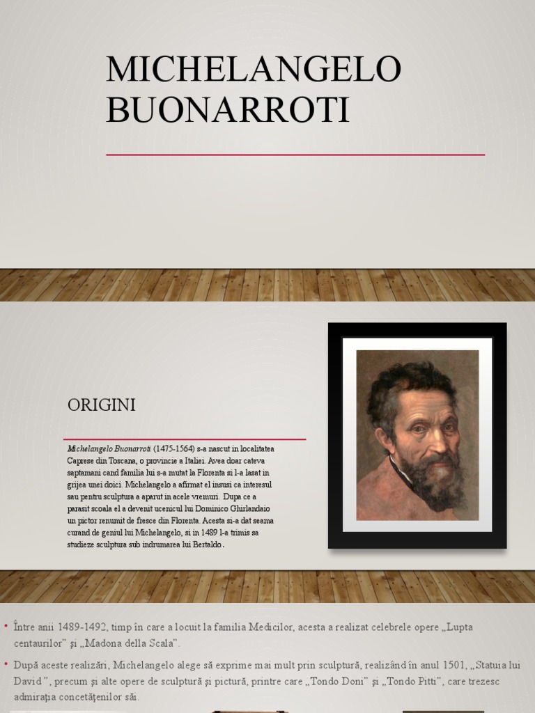 Michelangelo Buonarroti | PDF