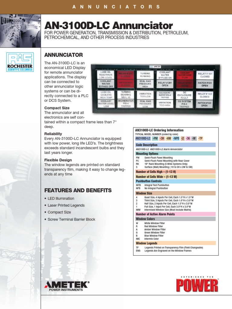 An 3100d LC Data Sheet | PDF | Manufactured Goods | Electrical Engineering