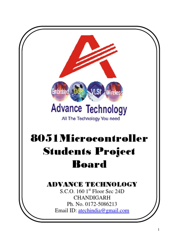 8051 Student Projects | PDF | Microcontroller | Flash Memory