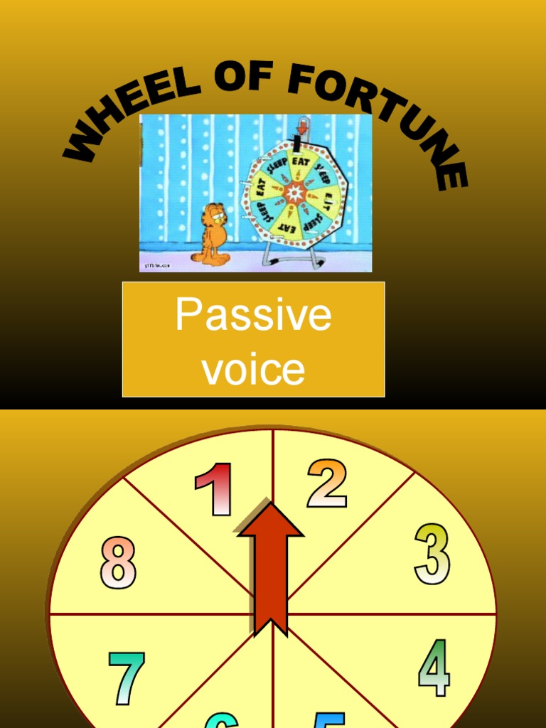 Passive Voice Present and Past Simple Wheel of For - 22872 | PDF | Self ...