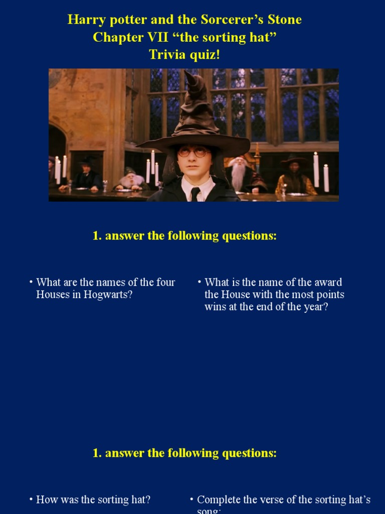 Harry Potter and The Sorcerer S Stone Chapter Vii Trivia Quiz 3 | PDF