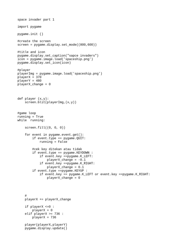 Space Invader | PDF | Computer Graphics | Computing