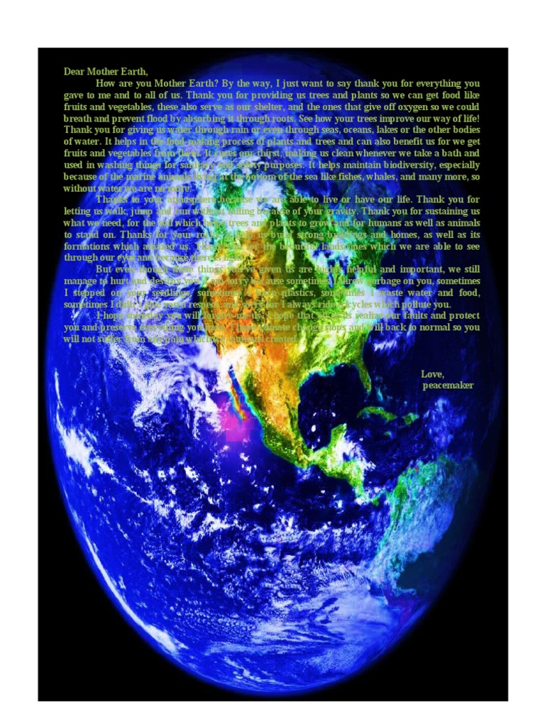 Letter To Mother Earth p6 | PDF
