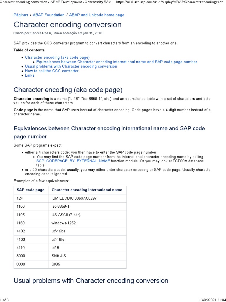 Character Encoding Conversion | PDF | Character Encoding | String ...
