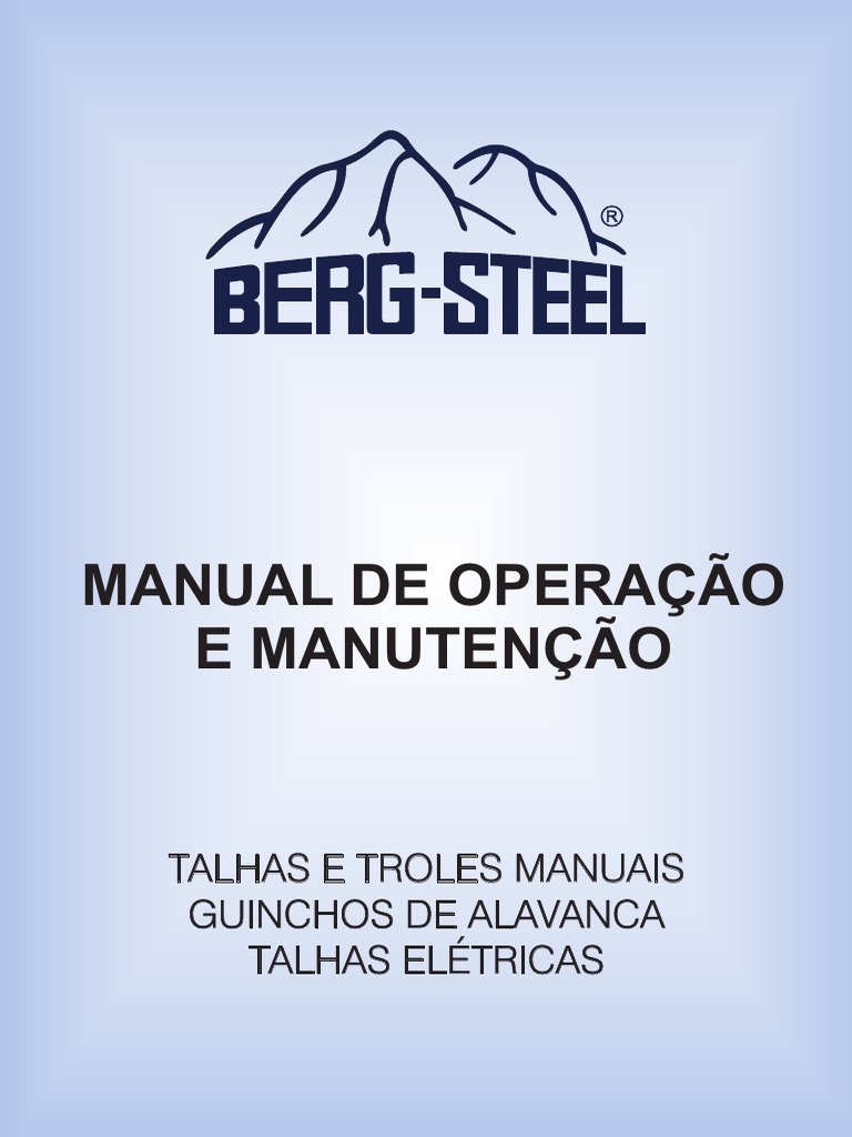 Catálogo de Talhas Berg-Steel | PDF | Freio | Vestir-se