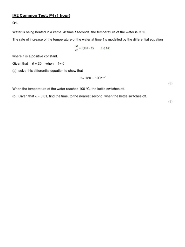 P4 Mathematics Common Test Paper | PDF | Equations | Coordinate System