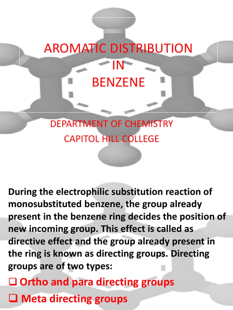 COOH Group as Meta Directing in Benzene | PDF