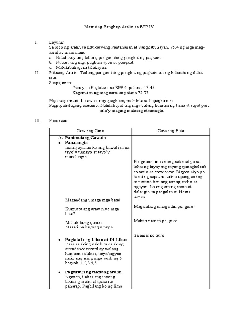 3 Pangkat NG Pagkain (Revised) . | PDF