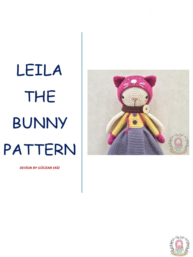 Зайка в Шапочке Котика | PDF | Crochet | Yarn