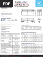 ESC100 12FR Rocket EnerRocket Aku Datasheet | PDF | Volt | Electricity