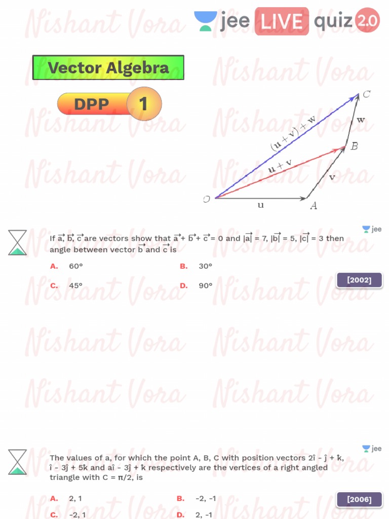 DPP1 To 6 | PDF | Rectangle | Euclidean Vector