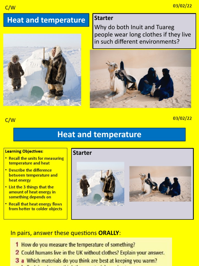 Understanding Heat and Temperature Concepts | PDF