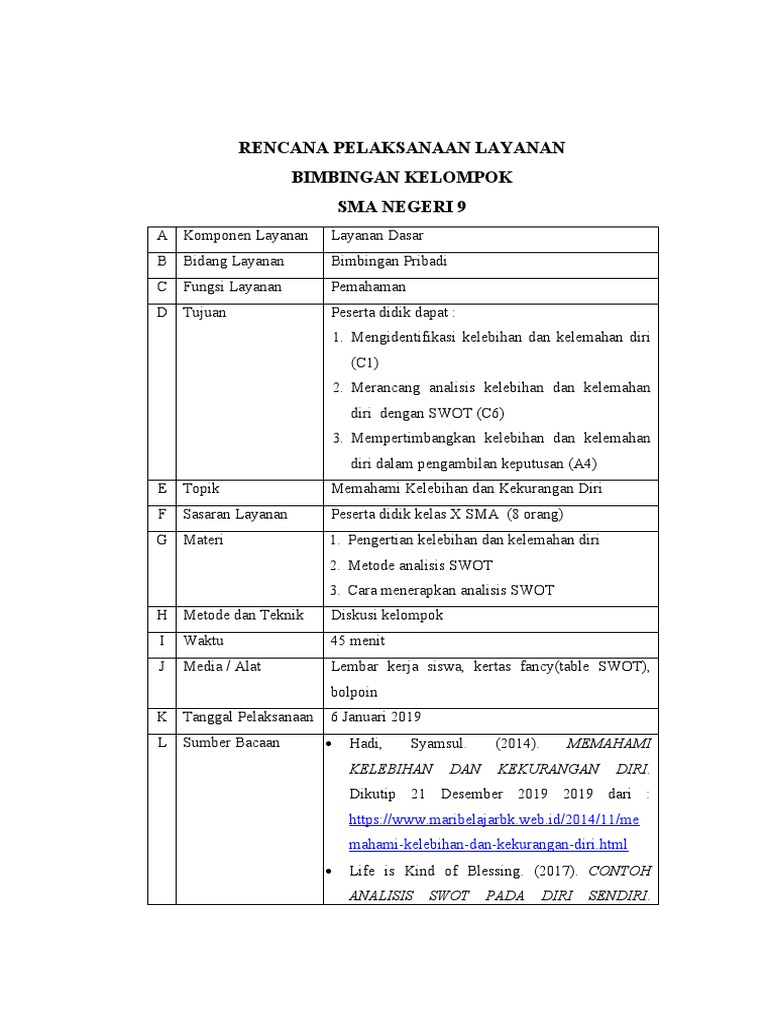 RPL Bimbingan Kelompok | PDF