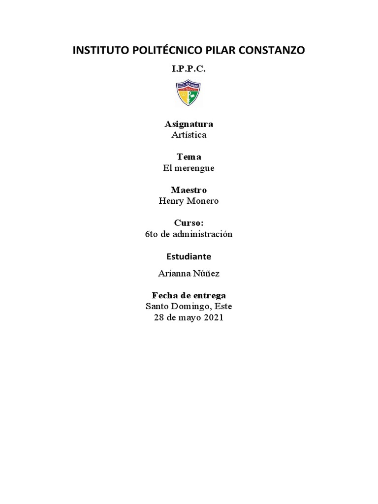 Instituto Politécnico Pilar Constanzo: I.P.P.C | PDF | República ...