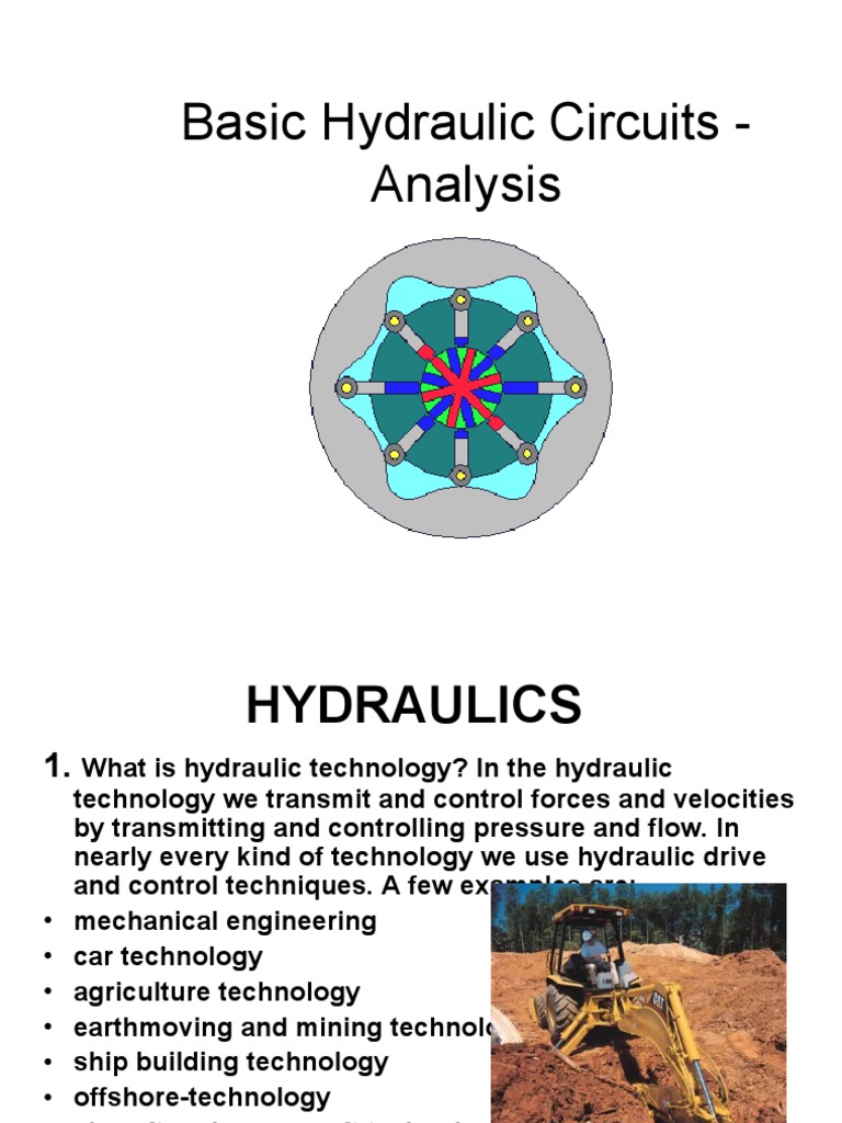 Basic Hydraulic Circuits - Analysis | Download Free PDF | Valve | Pump