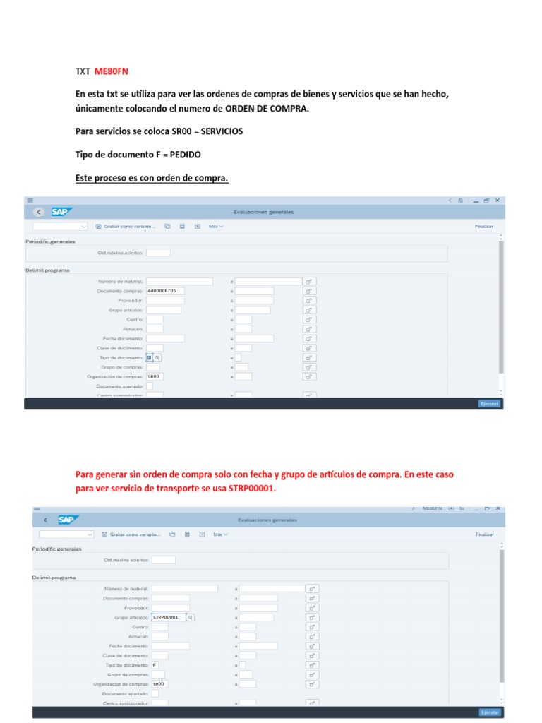 Me80fn Ordenes de Comrpa | PDF | Factura | Informática