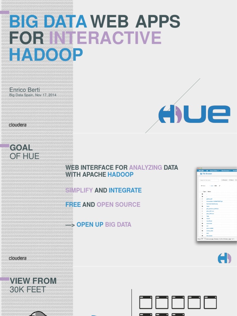 Apache Hue-Cloudera | PDF | Apache Hadoop | Web Application