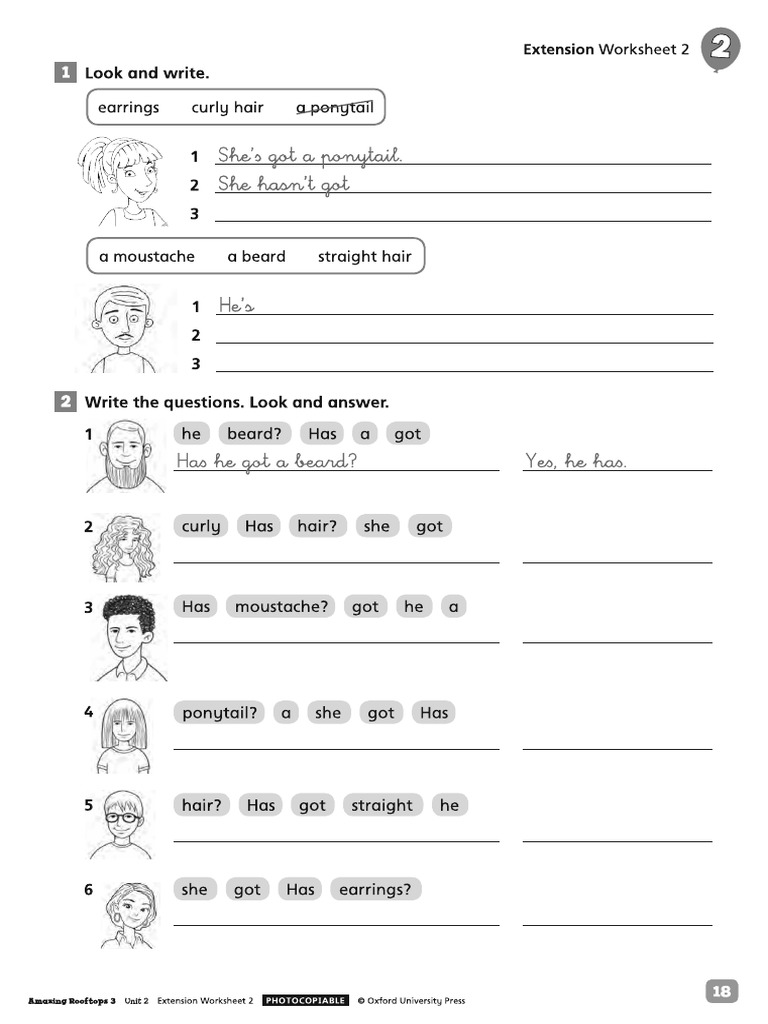 Extension Worksheet 2 Unit3 | PDF