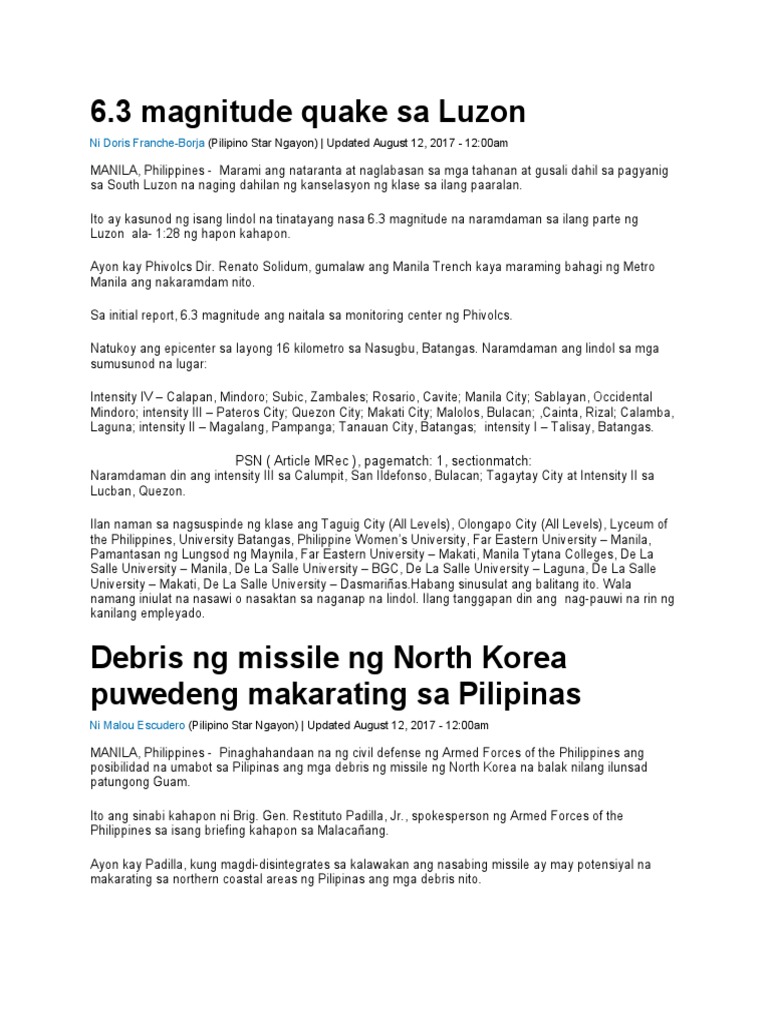 Copyreading Exercise | PDF