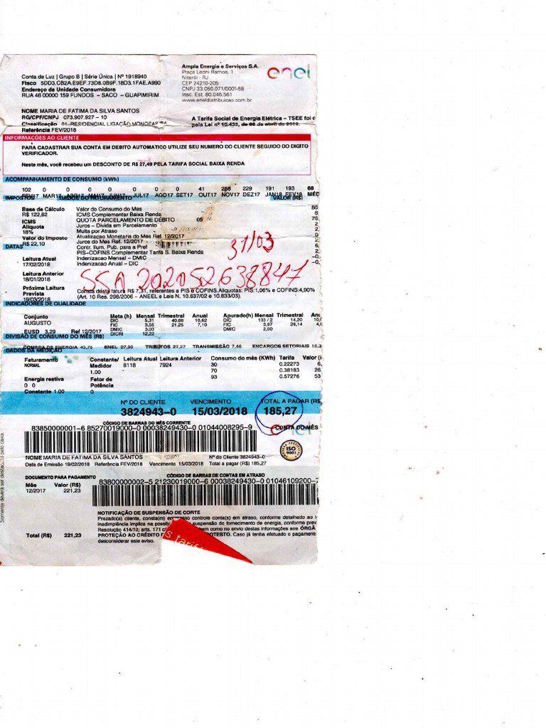 Conta de Luz | PDF