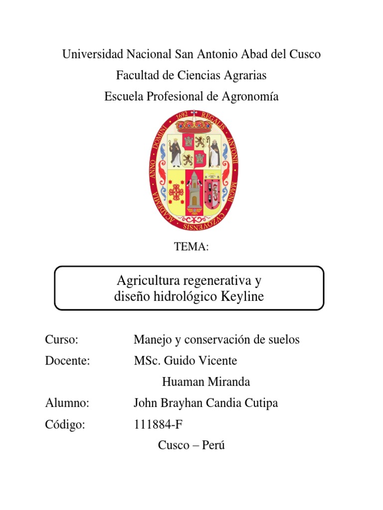 Agricultura Regenerativa y Sistema Keyline | PDF | Suelo | Agricultura