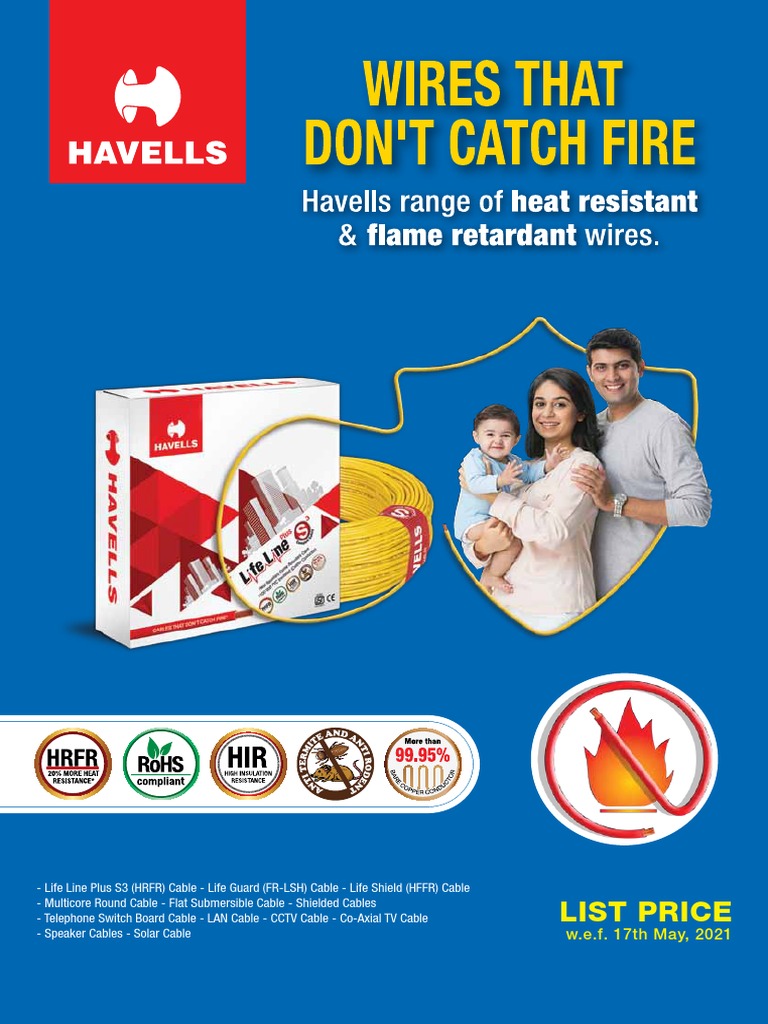 Havells Wire List Price 17th May 2021 | PDF | Coaxial Cable ...