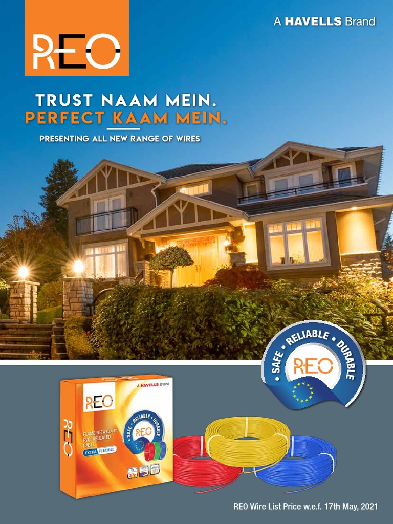 REO Wire List Price Wef 17th May 2021 | PDF | Coaxial Cable | Equipment