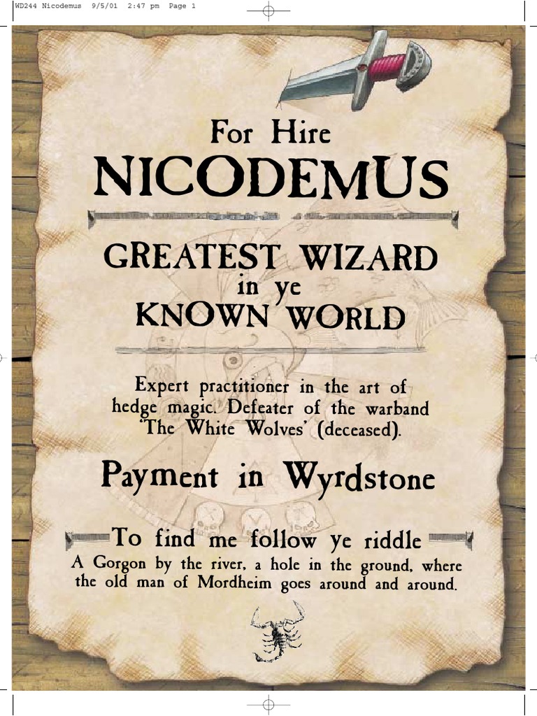 The Cursed Pilgrim: A Job Posting for the Greatest Wizard in the Known ...