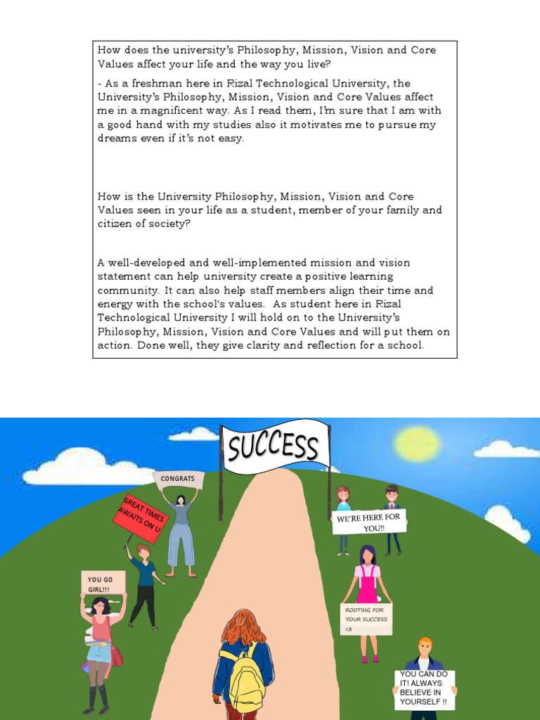 How Does The University's Philosophy, Mission, Vision and Core Values ...