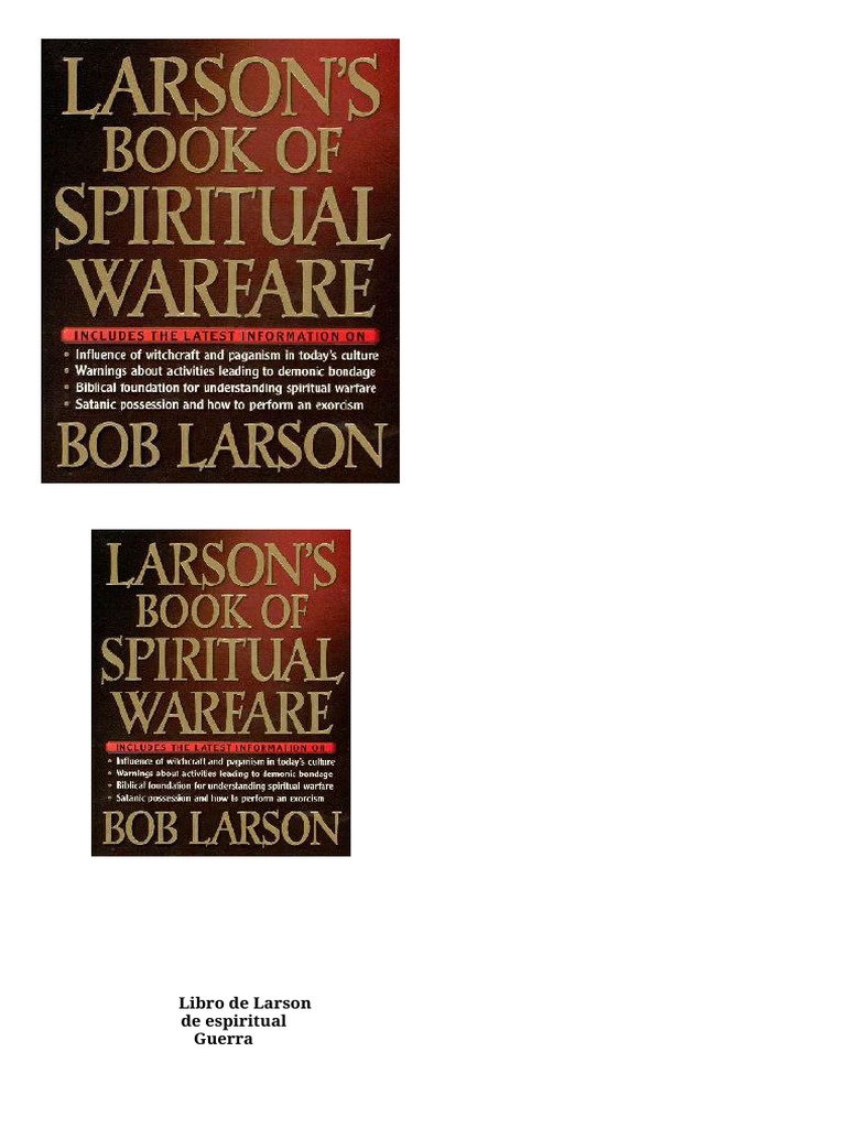 Bob Larson - Libro de Guerra Espiritual - 424 Paginas. | PDF | Demonios ...