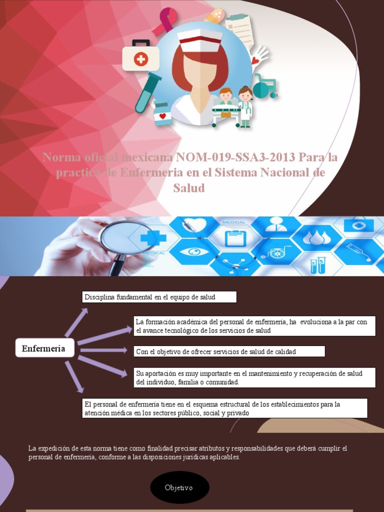 Nom 019 Ssa3 2013 | PDF | Enfermería | Cuidado de la salud