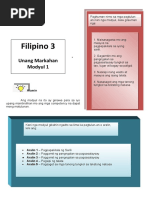 Filipino Grade3 Activity Sheets | PDF