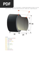 Fanuc CNC Stock Removal Rough Turning Cycle g71 II Example 2 | PDF ...