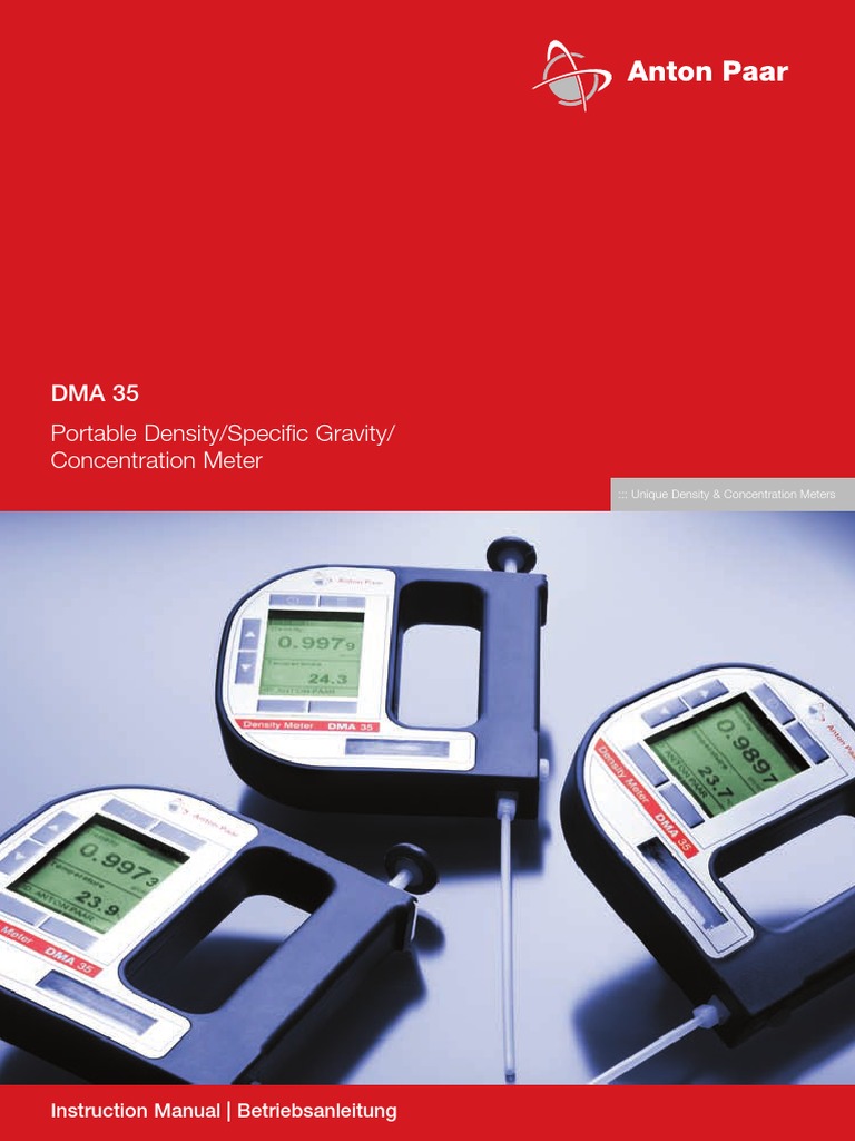 ANTON PAAR - DMA 35 Manual | PDF | Density | Personal Computers