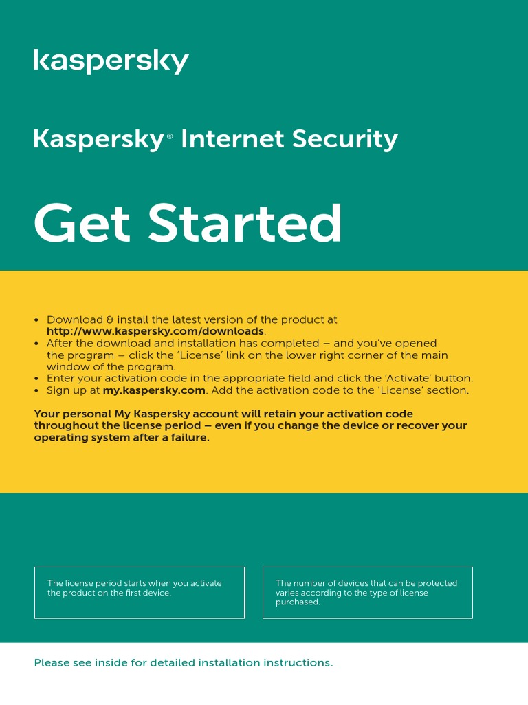 Kaspersky Internet Security 2020 Quick Start Guide | PDF | Ios | Android (Operating System)