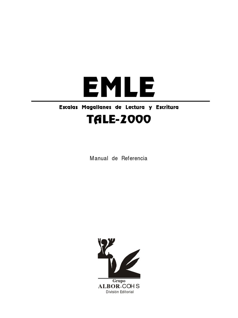 EMLE Escalas Magallanes de Lectura y Esc | PDF